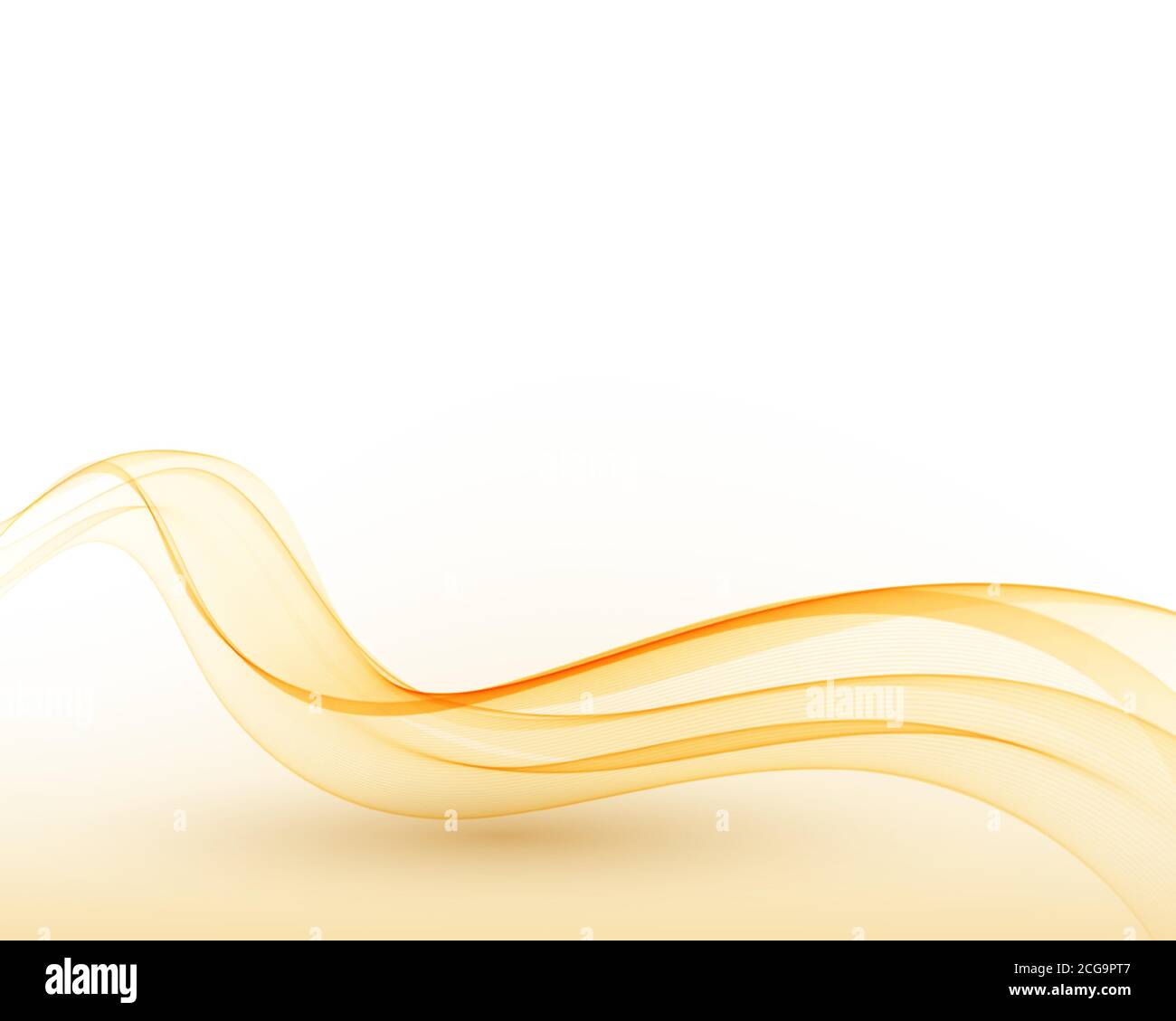 Abstract Orange Color Wave Design Element Abstract Smooth Color Wavy