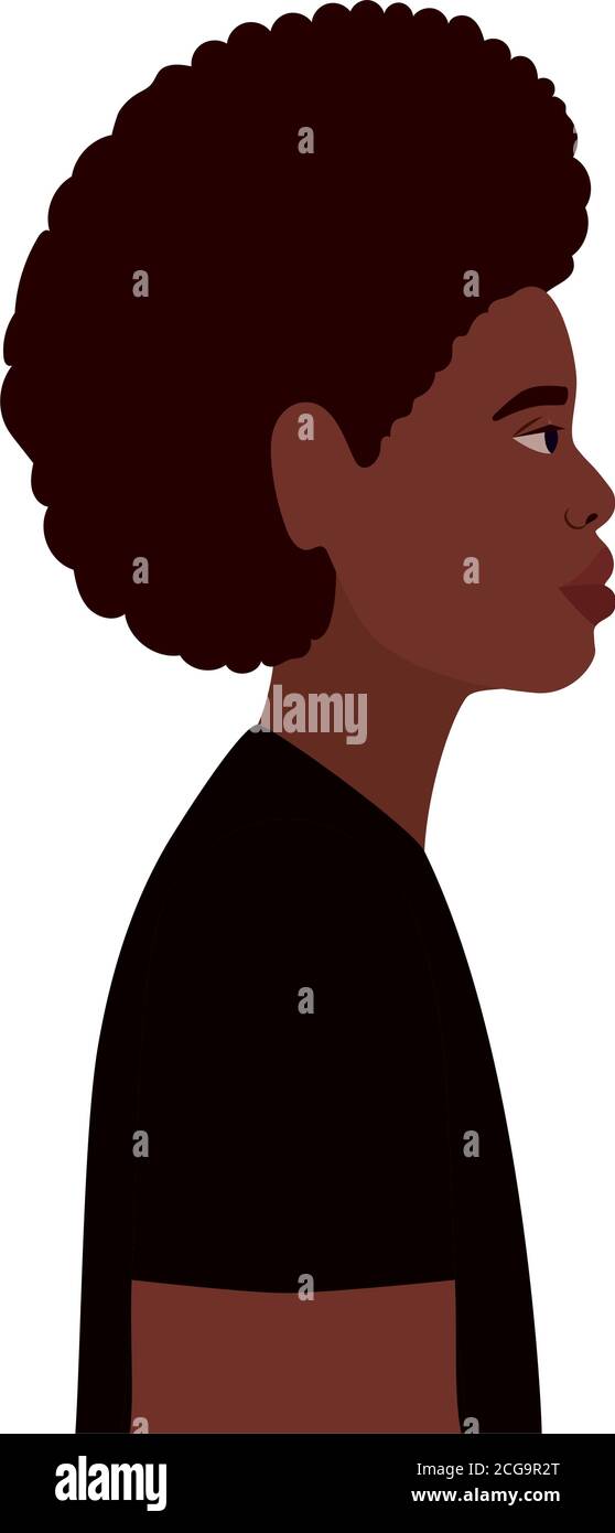 Black Man Cartoon Afro