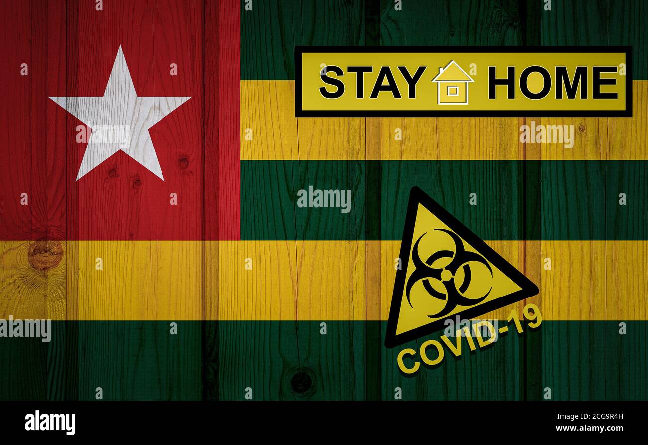Flag of the Togo in original proportions. Quarantine and isolation ...