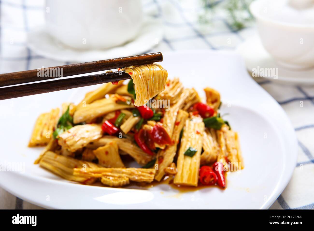 Cold bean curd stick Stock Photo - Alamy