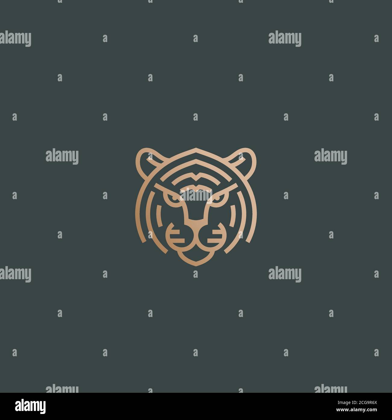 Bronze tiger Stock Vector Images - Alamy