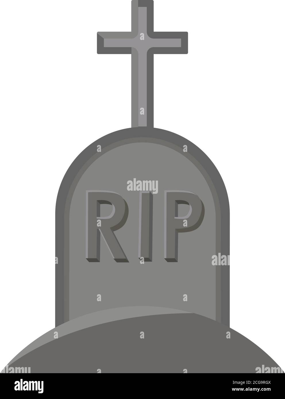 rip grave with cross vector design Stock Vector Image & Art - Alamy