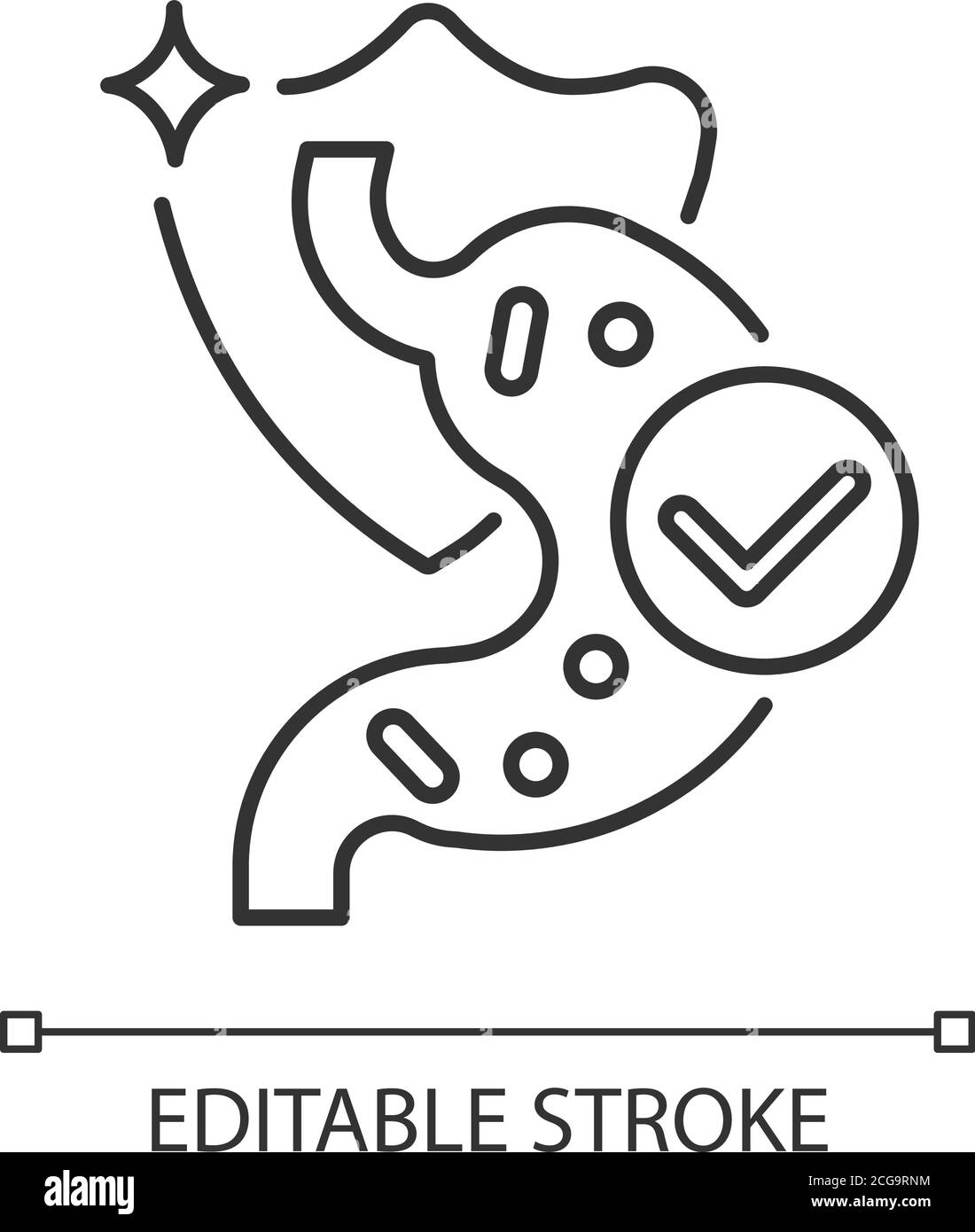 Probiotics linear icon Stock Vector Image & Art - Alamy