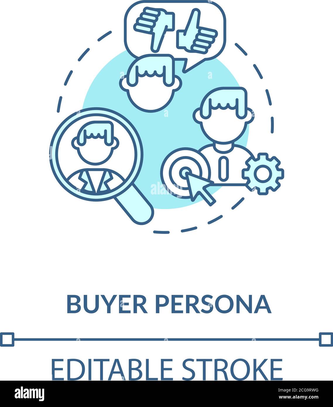 Buyer persona concept icon Stock Vector Image & Art - Alamy