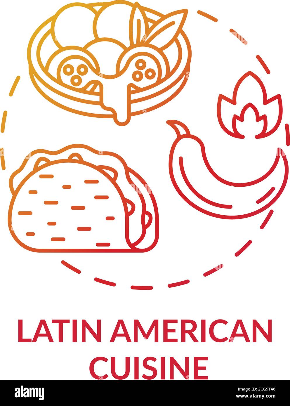 Latin american cuisine Stock Vector Images - Alamy