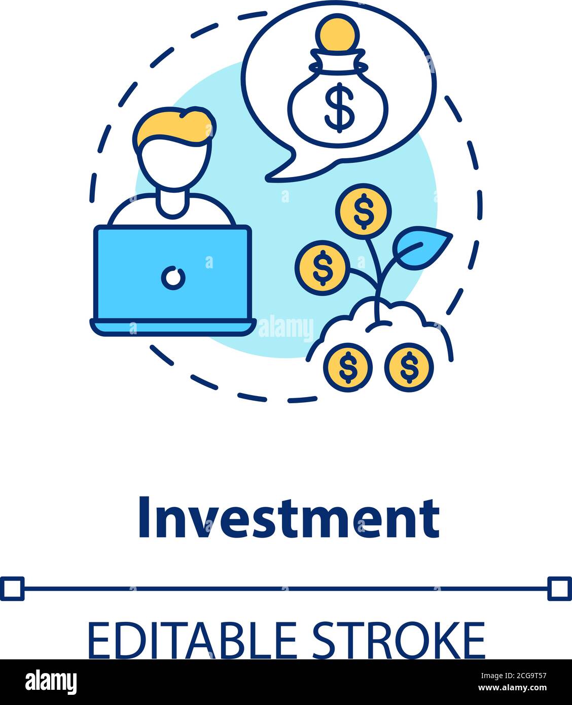 Investment concept icon Stock Vector Image & Art - Alamy