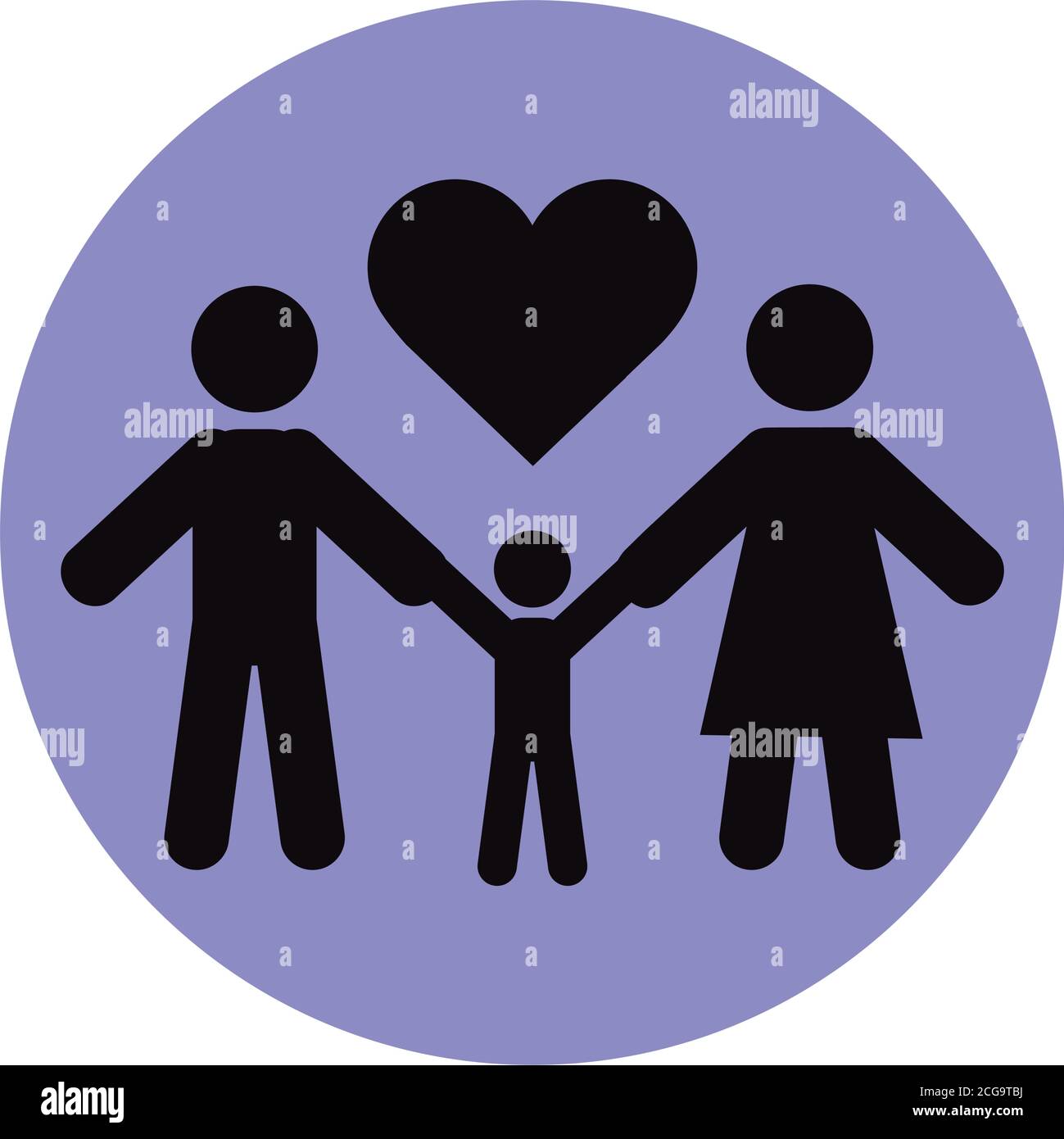 together, family holding hands love relationship pictogram block ...