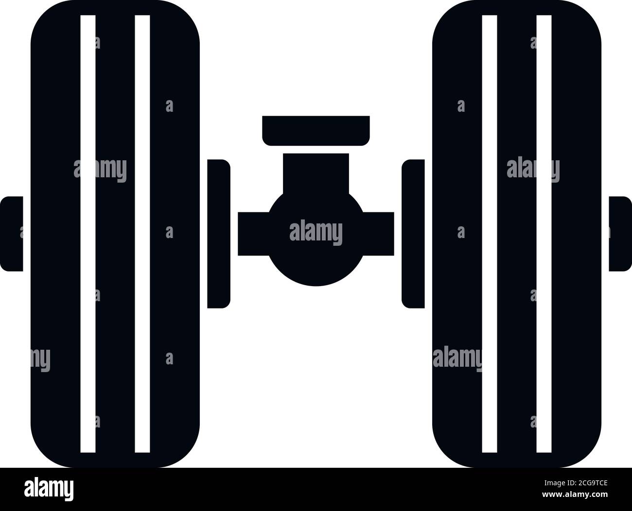 Aircraft repair tires icon. Simple illustration of aircraft repair ...