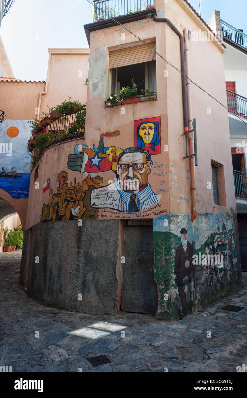 ORGOSOLO - ITALY - 15 AGOSTO 2020: Murales in Orgosolo Italy Since ...