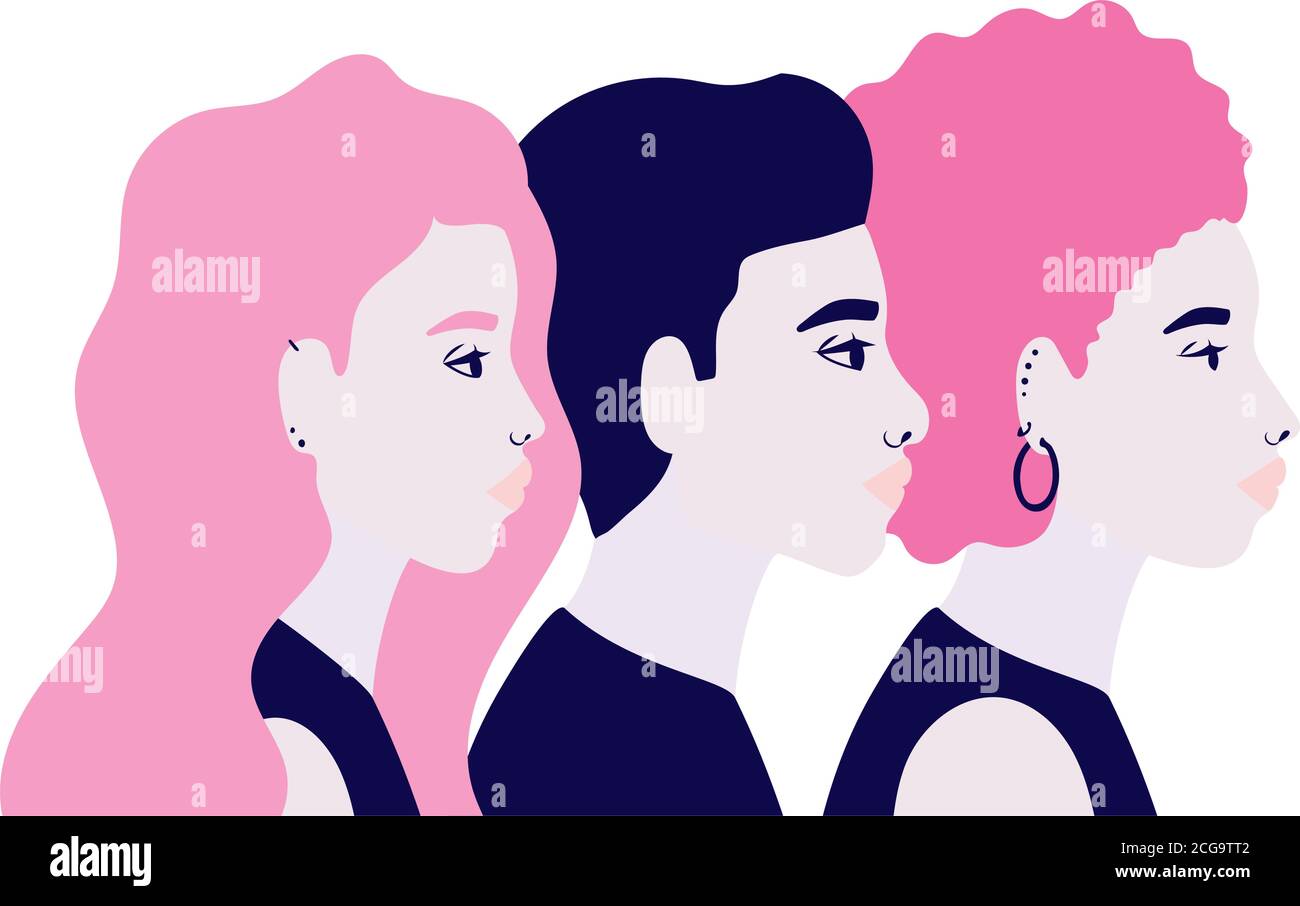 Male model pink Stock Vector Images - Alamy