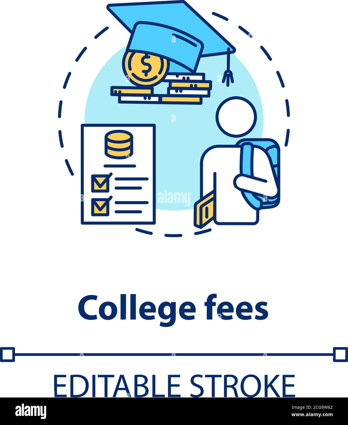 Calculating fees Stock Vector Images - Alamy