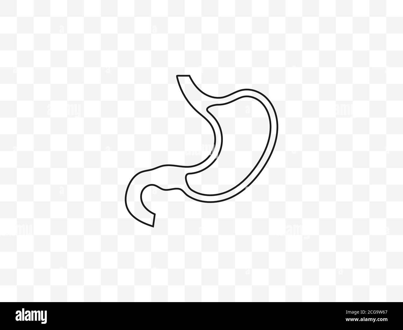 Digestive, organ, stomach icon. Vector illustration, flat design Stock ...