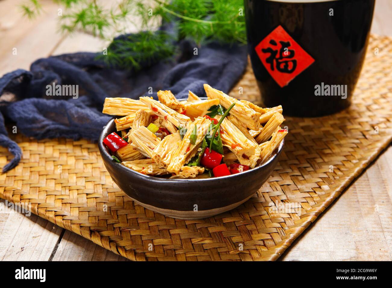 Cold bean curd stick Stock Photo - Alamy