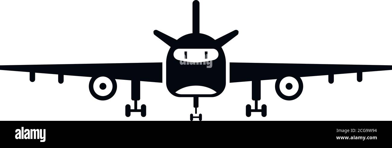 Aircraft repair plane icon. Simple illustration of aircraft repair ...