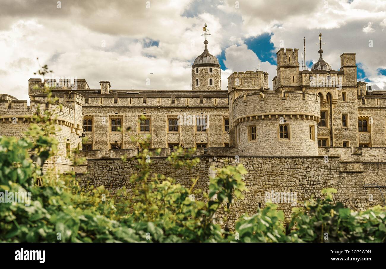 The Tower of London, medieval castle and prison Stock Photo - Alamy
