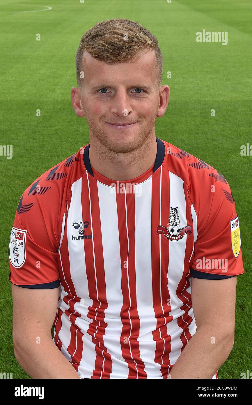 OLDHAM, ENGLAND. SEPTEMBER 3RD 2020. Danny Rowe in the anniversary kit ...