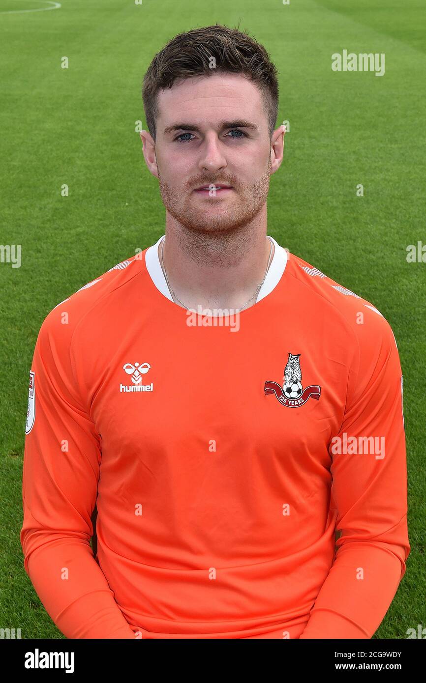 OLDHAM, ENGLAND. SEPTEMBER 3RD 2020. Ian Lawlor in the anniversary kit ...