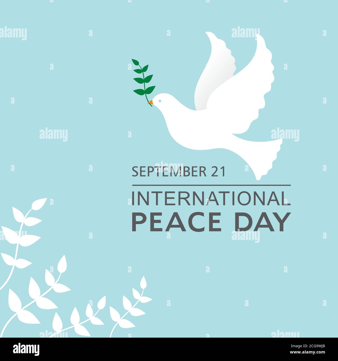 Vector Illustration of International Peace Day observed on September 21 ...