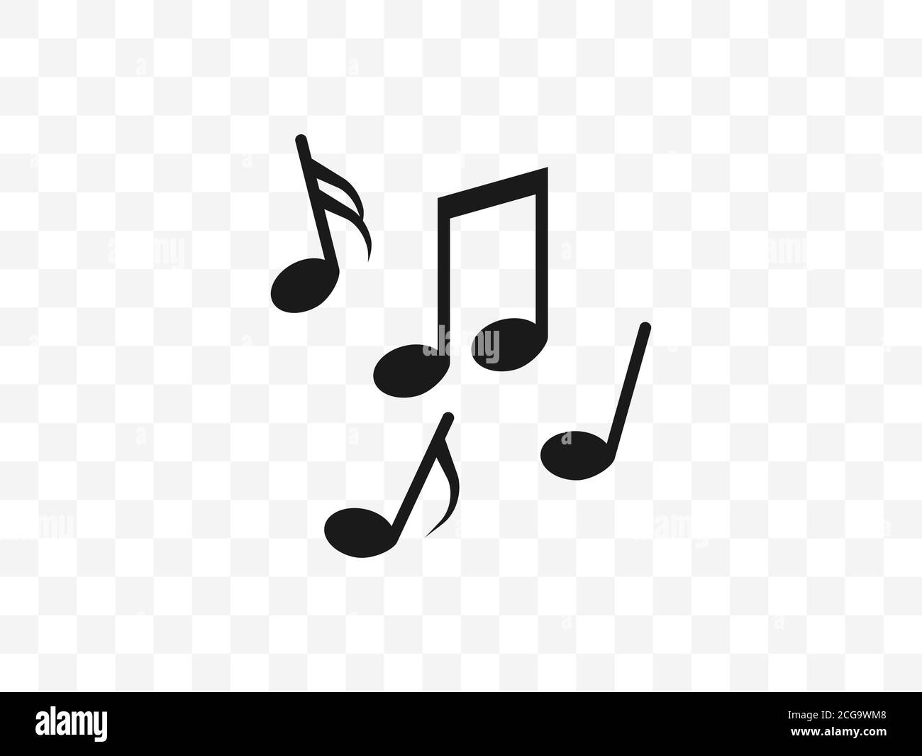 Audio, music note, notes icon Vector illustration flat Stock Vector ...
