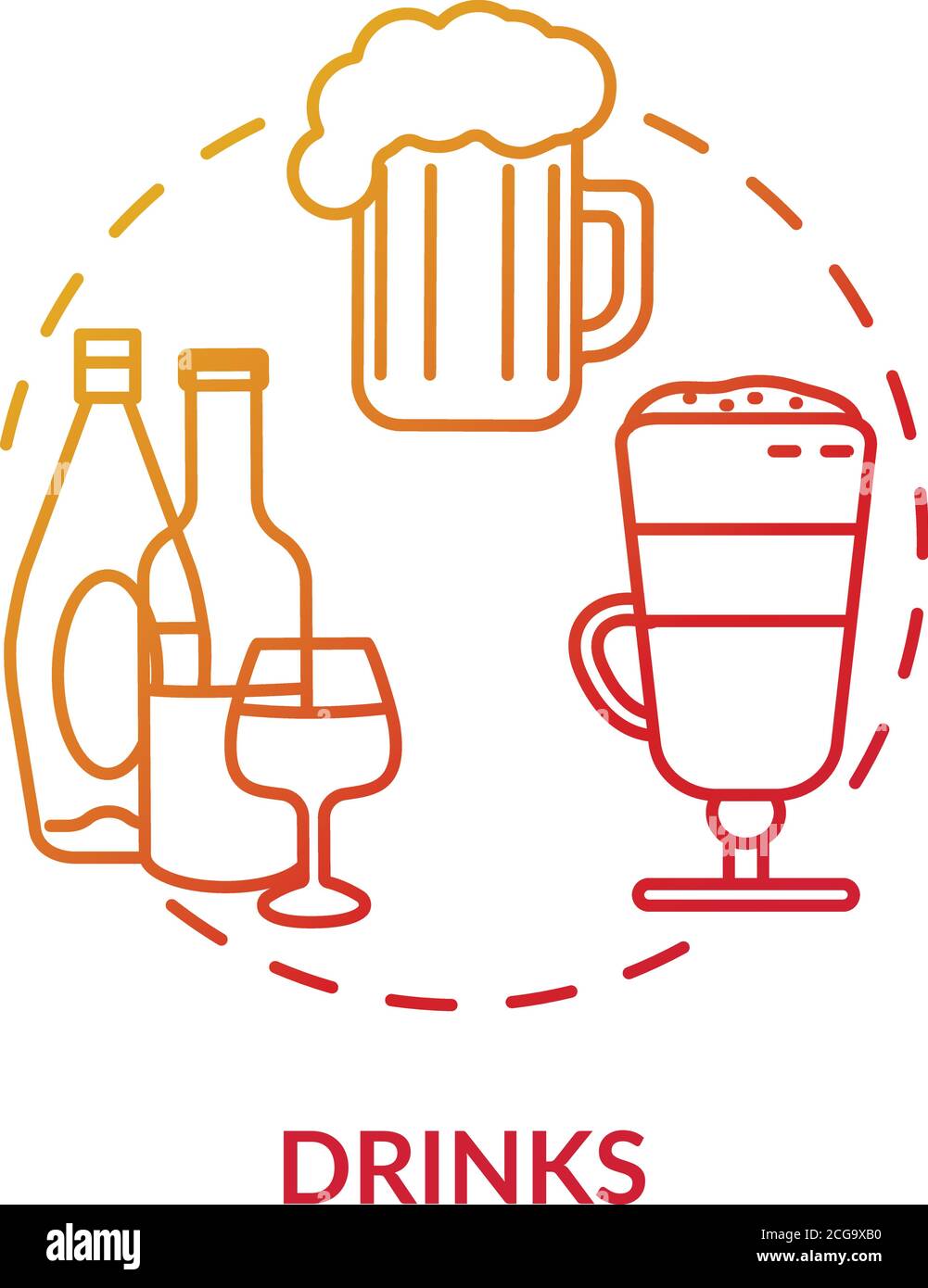 Drinks concept icon Stock Vector Image & Art - Alamy