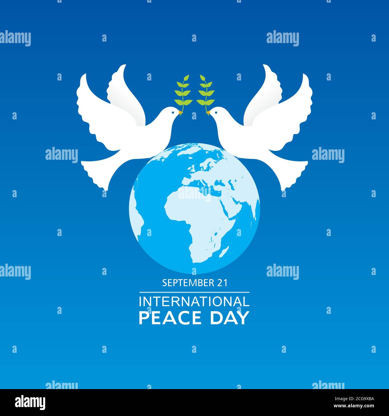 Vector Illustration of International Peace Day observed on September 21 ...