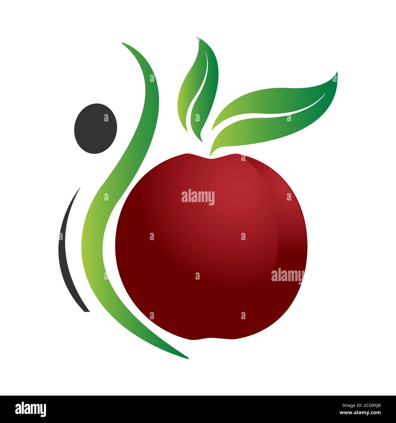 Apple icon isolated flat design symbol. Apple icon trendy and modern ...