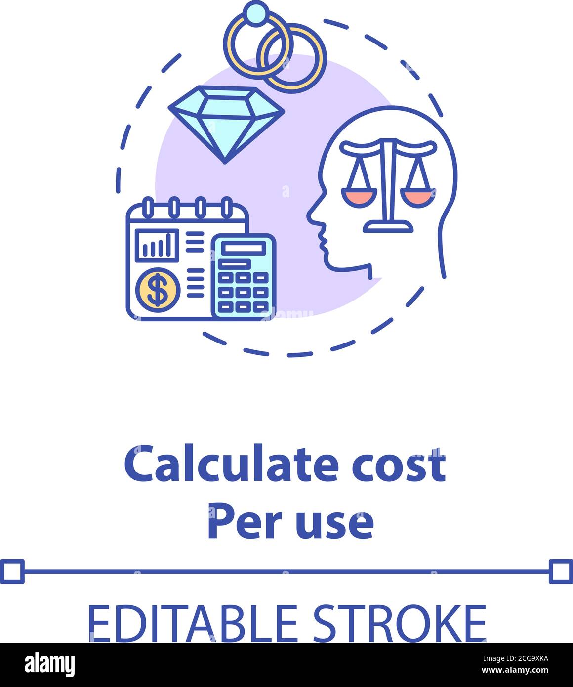 Calculate cost per use concept icon Stock Vector Image & Art - Alamy Calculate cost per use concept icon Stock Vector Image & Art - Alamy