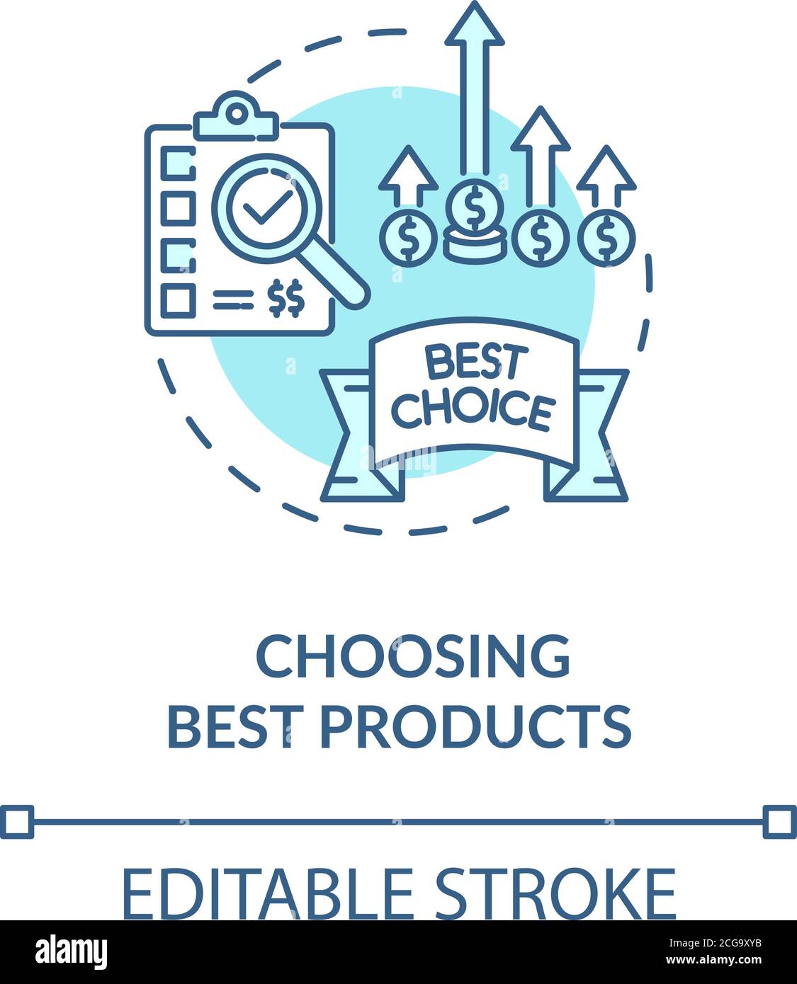 Choosing best products concept icon Stock Vector Image & Art - Alamy