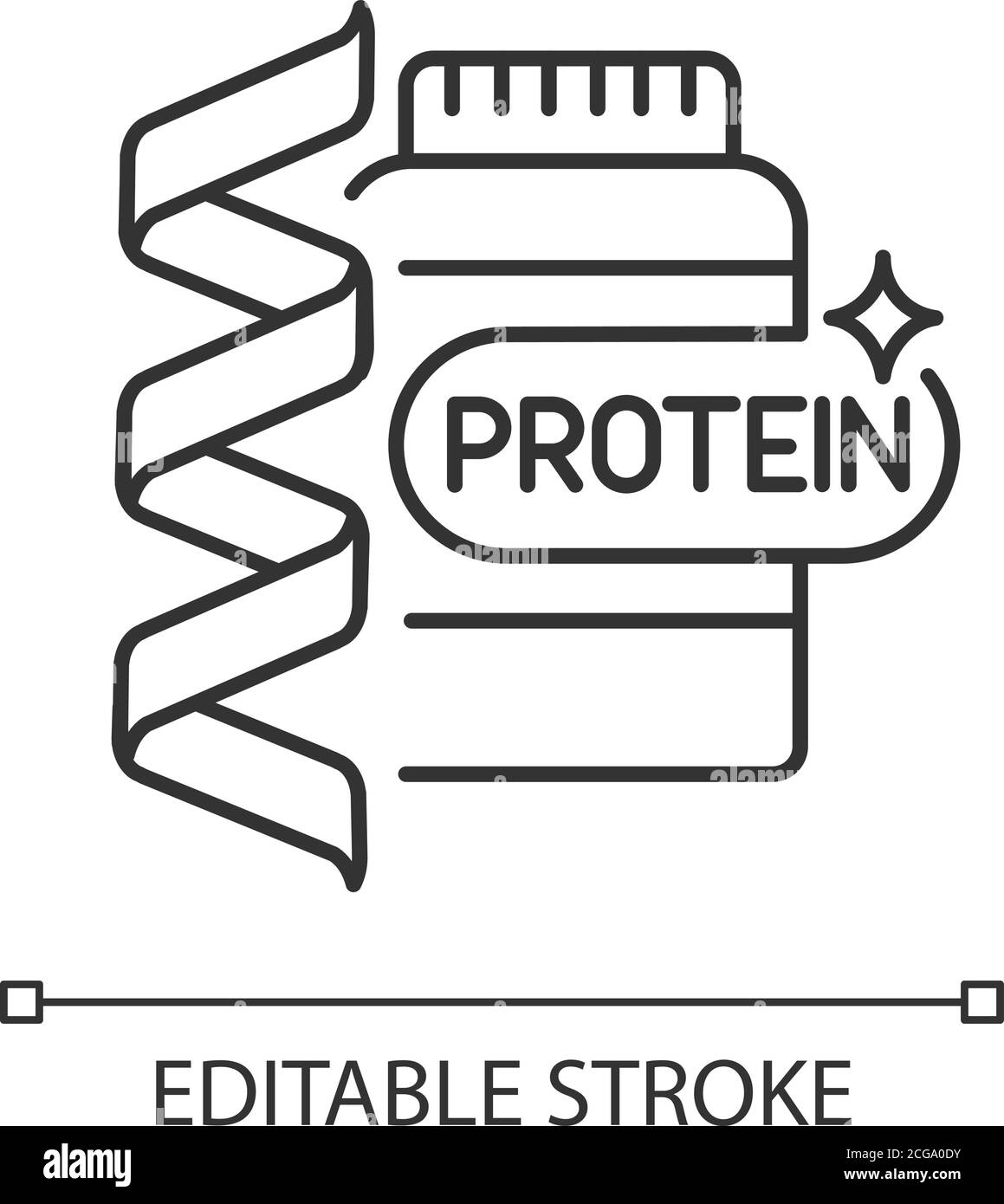 Protein linear icon Stock Vector Image & Art - Alamy