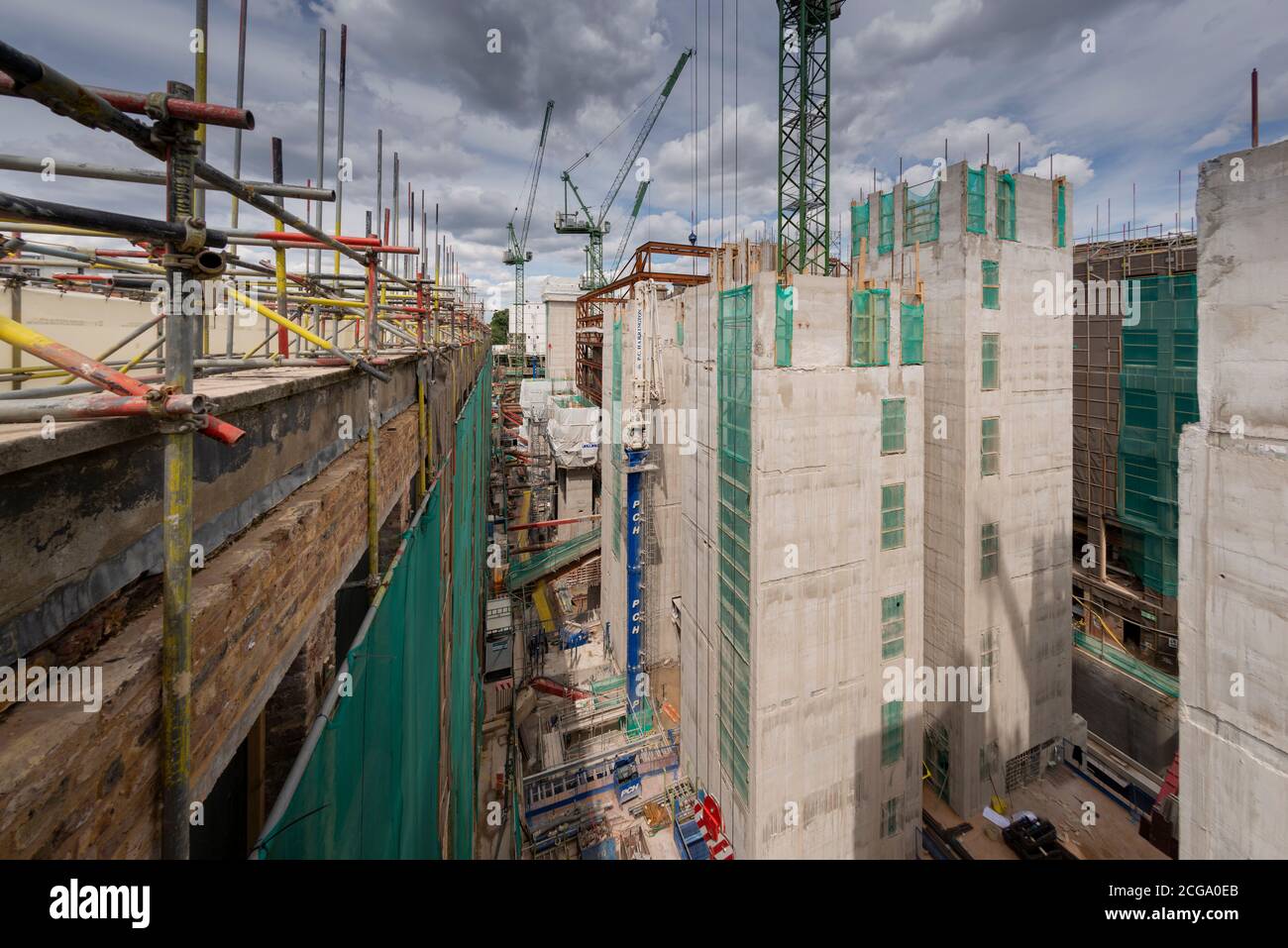 Construction site in Central London Stock Photo - Alamy