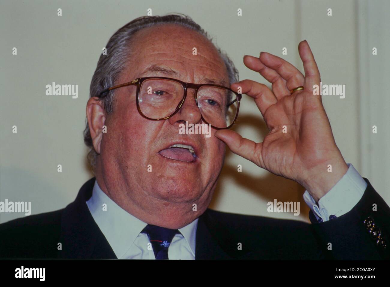 Jean-Marie Le Pen, President of French National Front (FN) pays visit ...