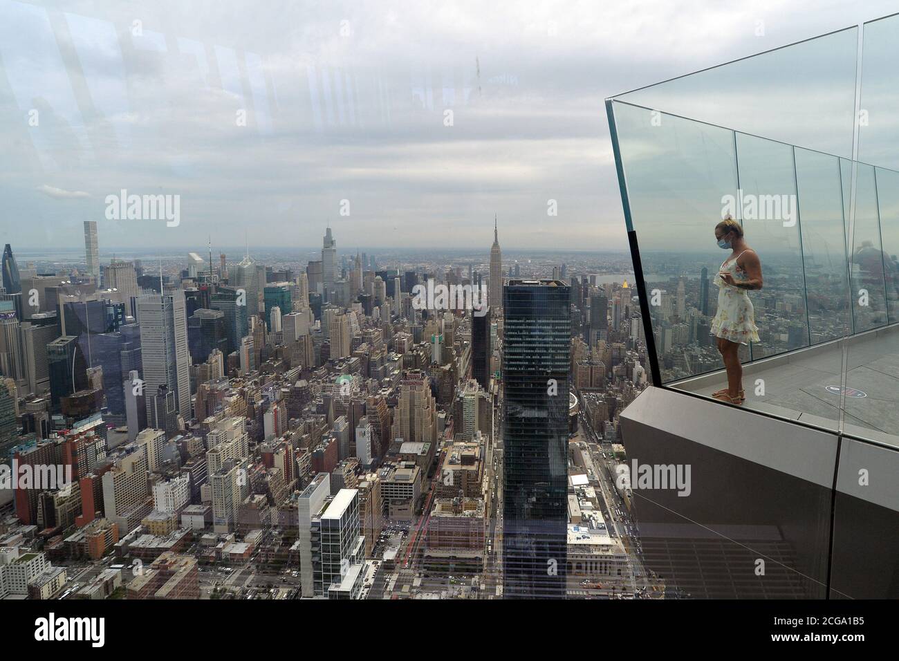 New York City, USA. 09th Sep, 2020. Sabrina Wieser takes in a view of ...