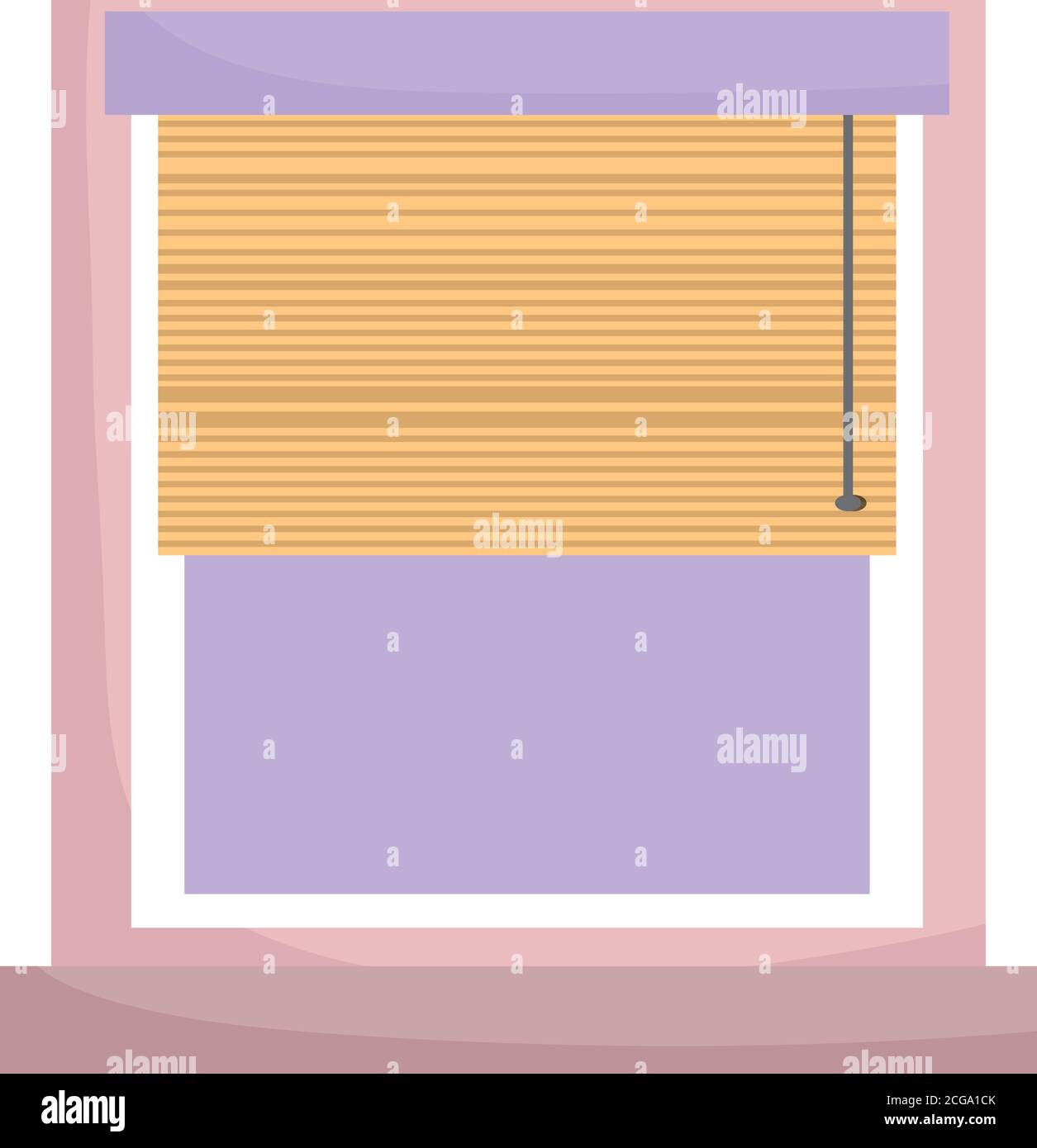 horizontal shutter window interior decoration isolated design white ...