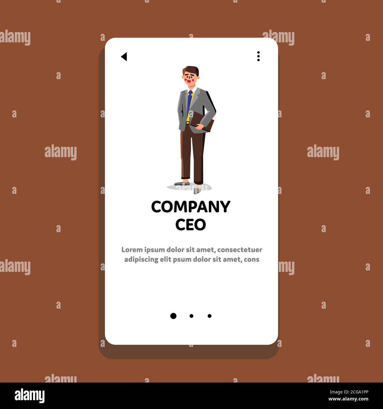 Company Ceo Boss Businessman Career Worker Vector Stock Vector Image ...