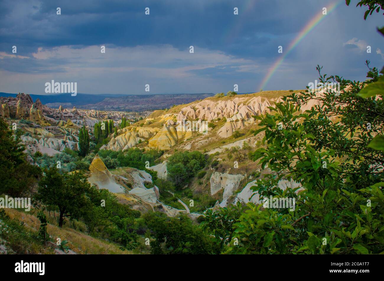 In Cappadocia, Turkey Hoodoos typically form in areas where a thick ...