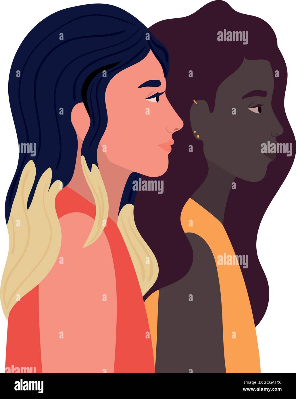 Pretty women in design Stock Vector Images - Alamy