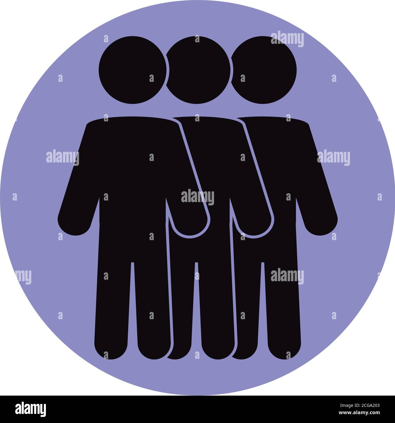 together, people teamwork society pictogram, block silhouette icon ...