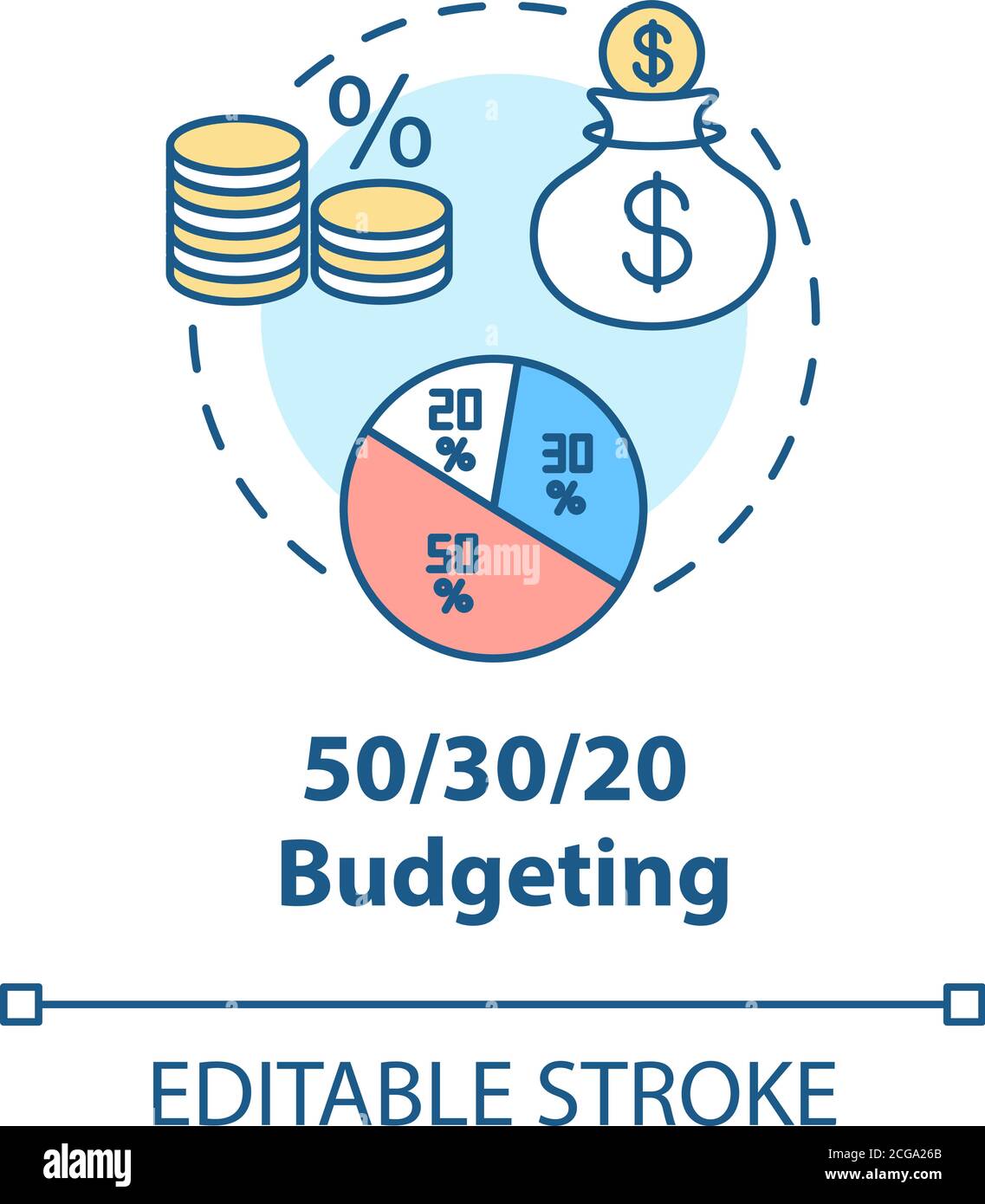 Budgeting concept icon Stock Vector Image & Art - Alamy
