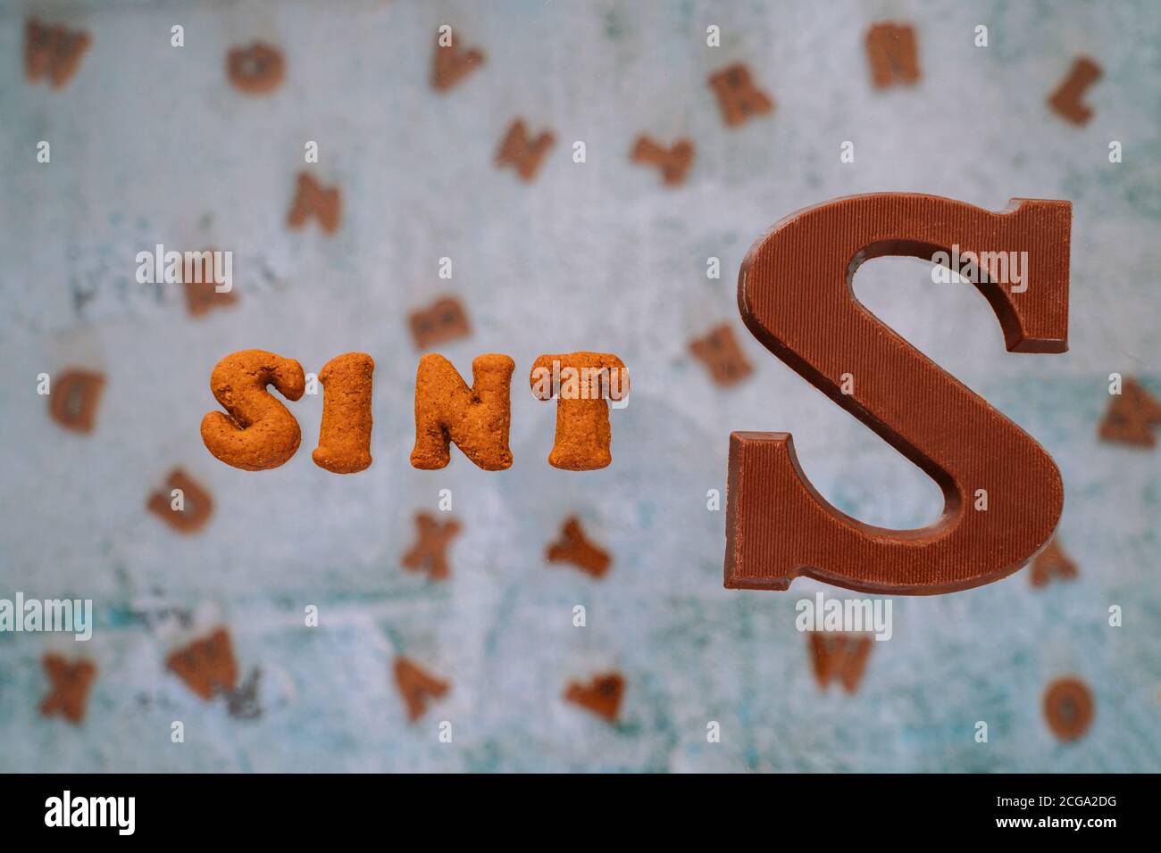 Dutch holiday Sinterklaas Greeting Card. St Nicholas Day background ...