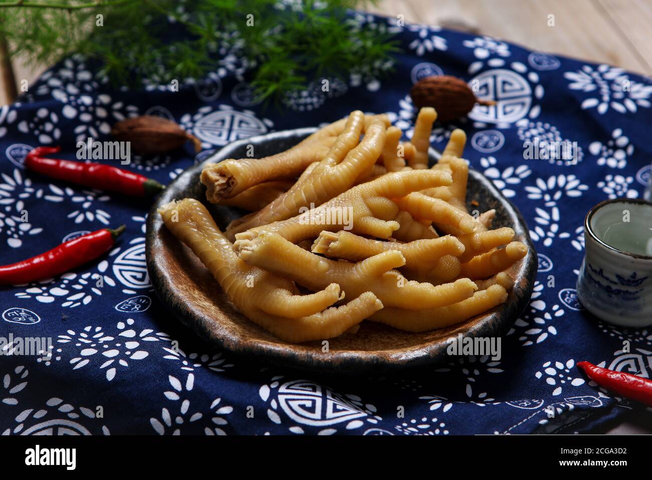 The salt baked chicken feet hi-res stock photography and images - Alamy
