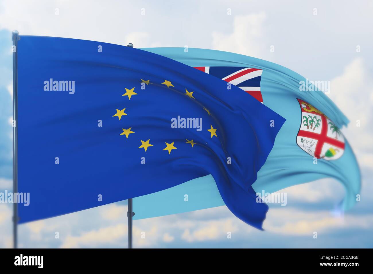 Fiji european union flag hi-res stock photography and images - Alamy