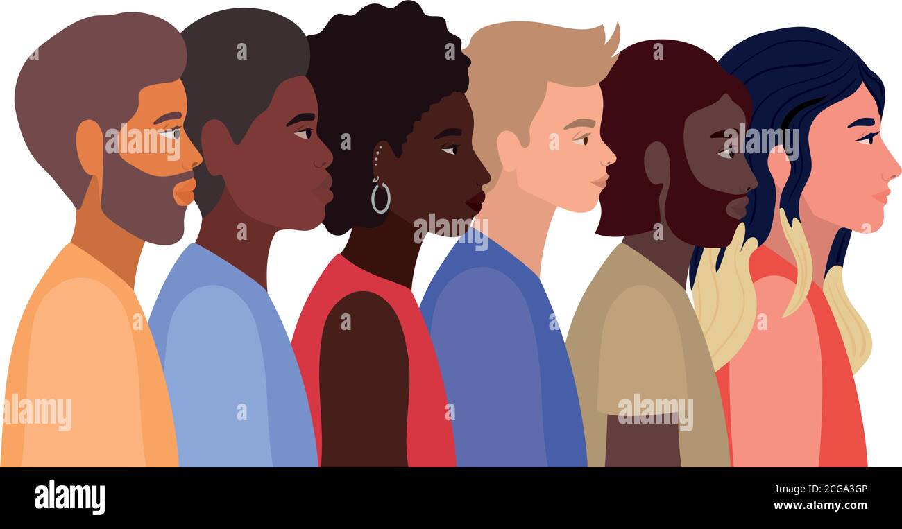 Diversity cartoons Stock Vector Images - Alamy
