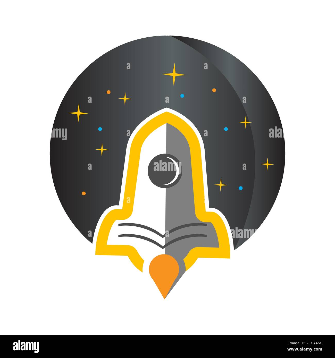 Rocket icon isolated on white background for element design. Rocket ...