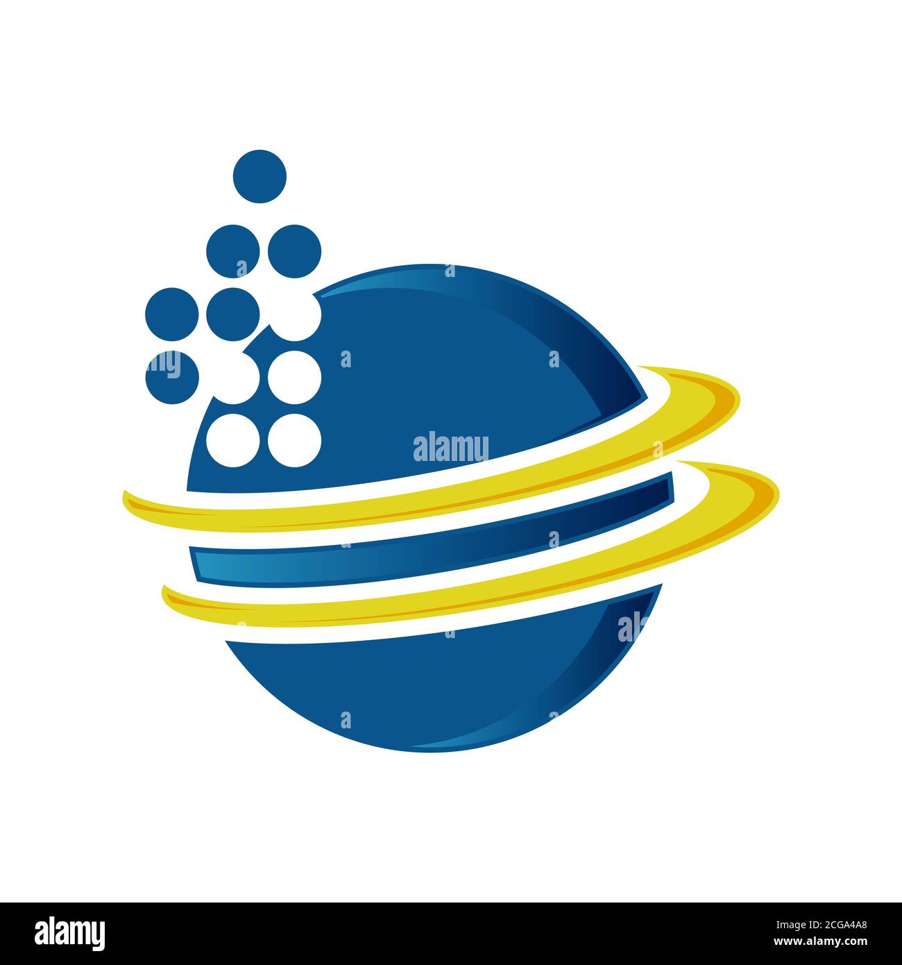 Technology orbit web rings symbol design icon. Round ring circle and ...