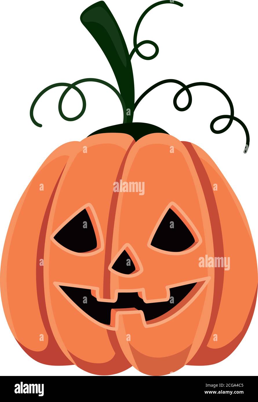 Halloween pumpkin cartoon vector design Stock Vector Image & Art - Alamy