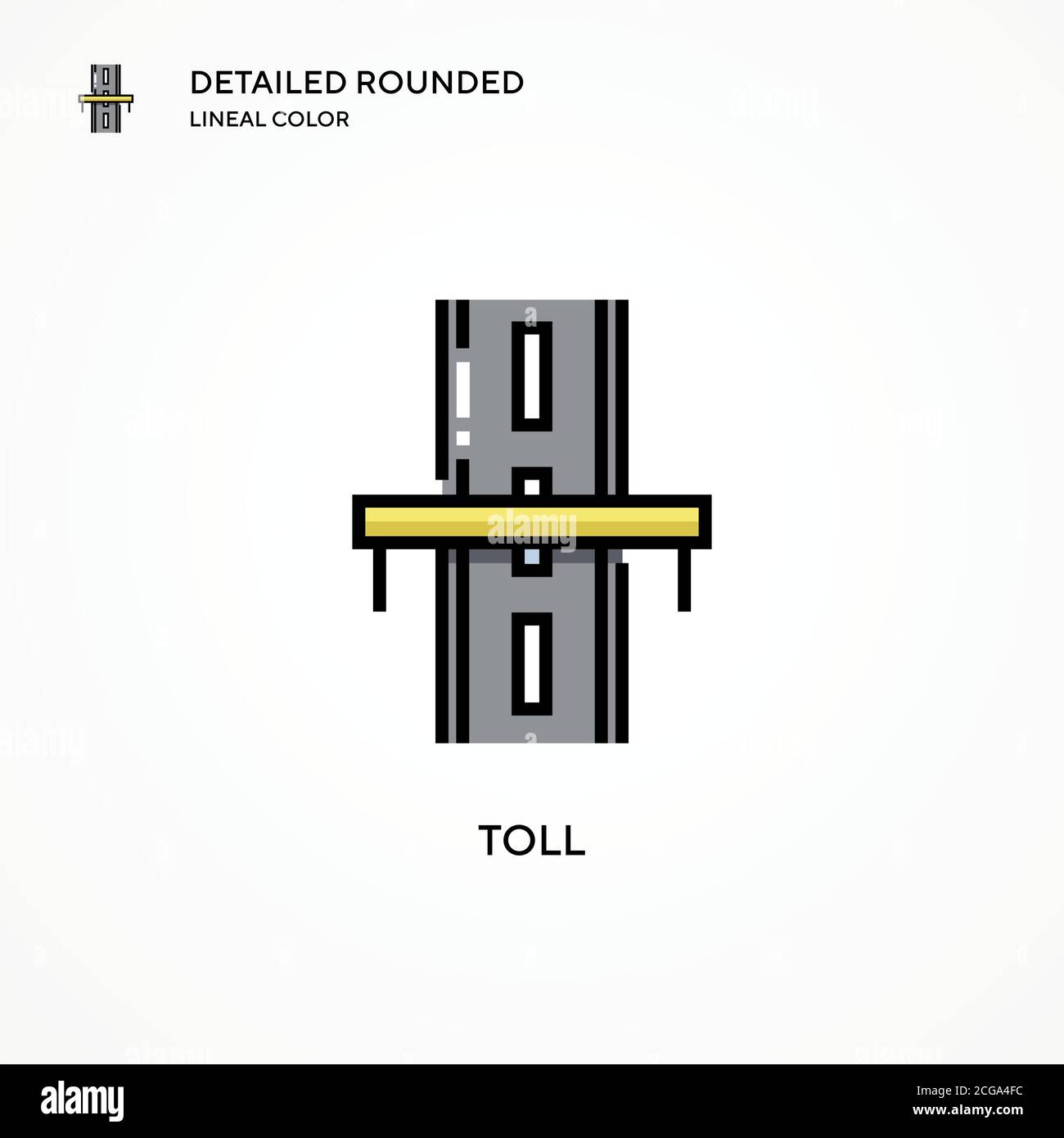 Toll vector icon. Modern vector illustration concepts. Easy to edit and ...