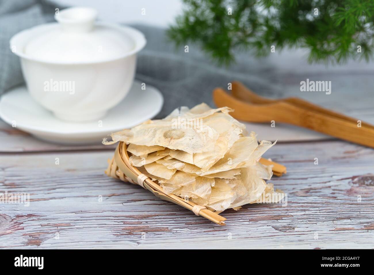 Jade butterfly flower tea Stock Photo - Alamy