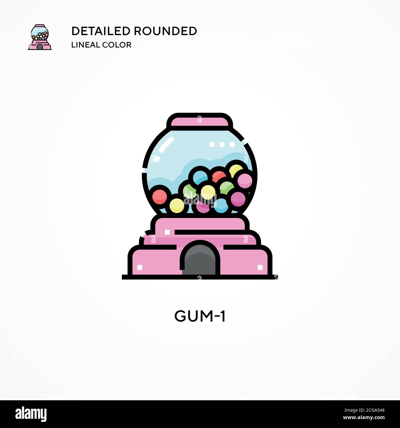 Gum-1 vector icon. Modern vector illustration concepts. Easy to edit ...