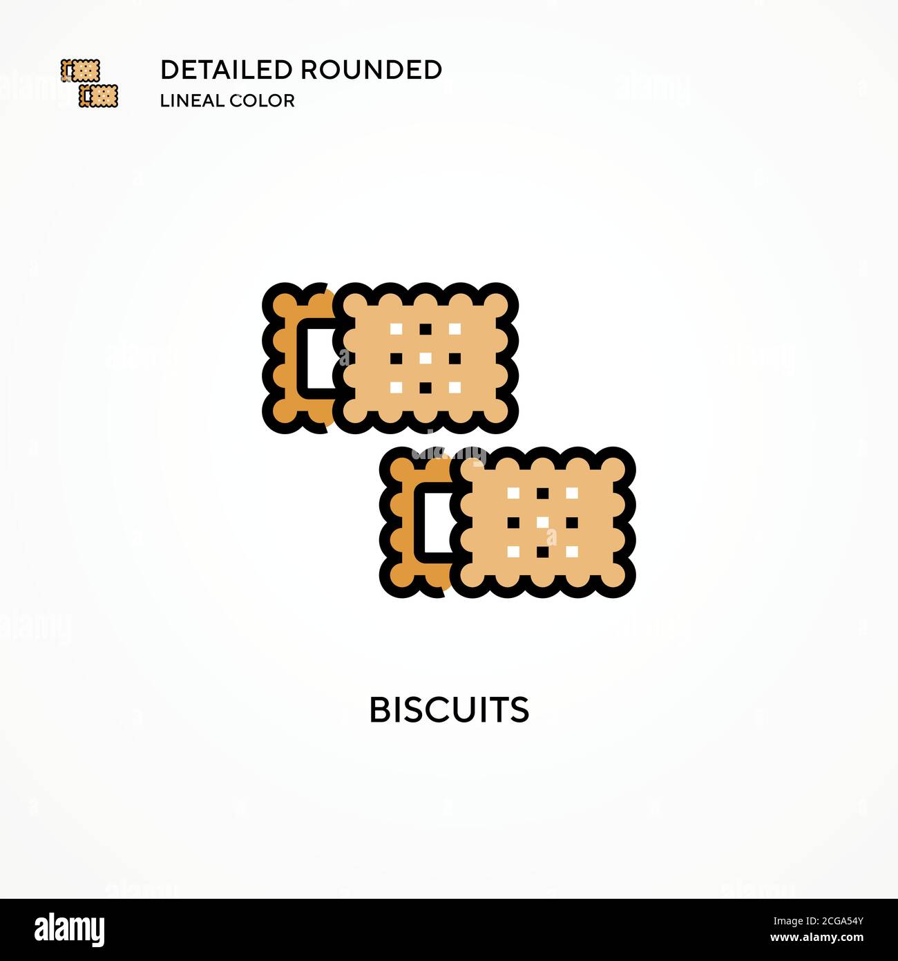 Biscuits vector icon. Modern vector illustration concepts. Easy to edit ...