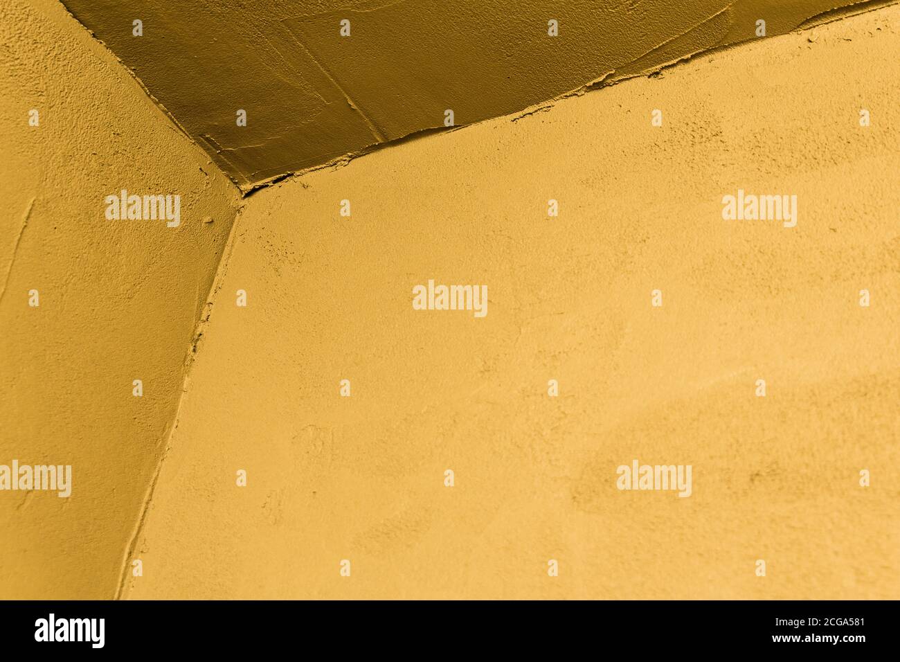 Clay plaster corner view Stock Photo - Alamy